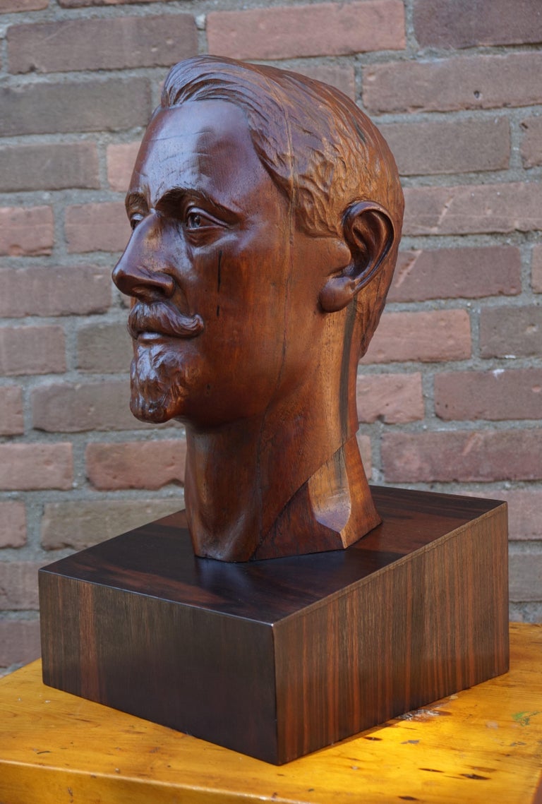 Beautiful Hand Carved Art Deco Era Sculpture of Artist and Designer ...