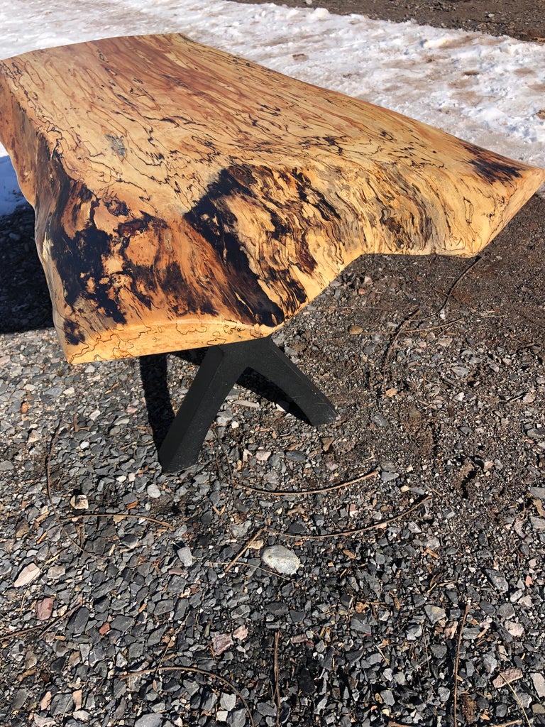 Beautiful Handcrafted Live Edge Maple Organic Modern Coffee Table For ...