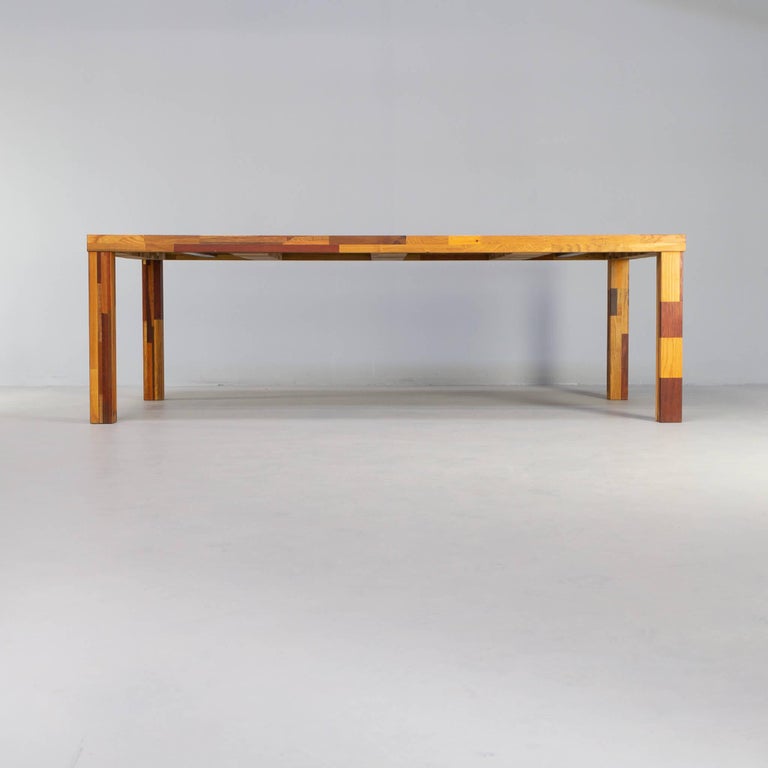 Beautiful Handmade ‘Scrap Wood’ Dining Table XXL For Sale at 1stDibs