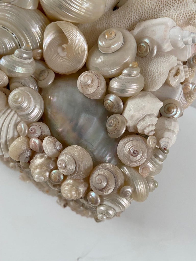 Beautiful Handmade Shell Encrusted Jewelry Box For Sale at 1stDibs