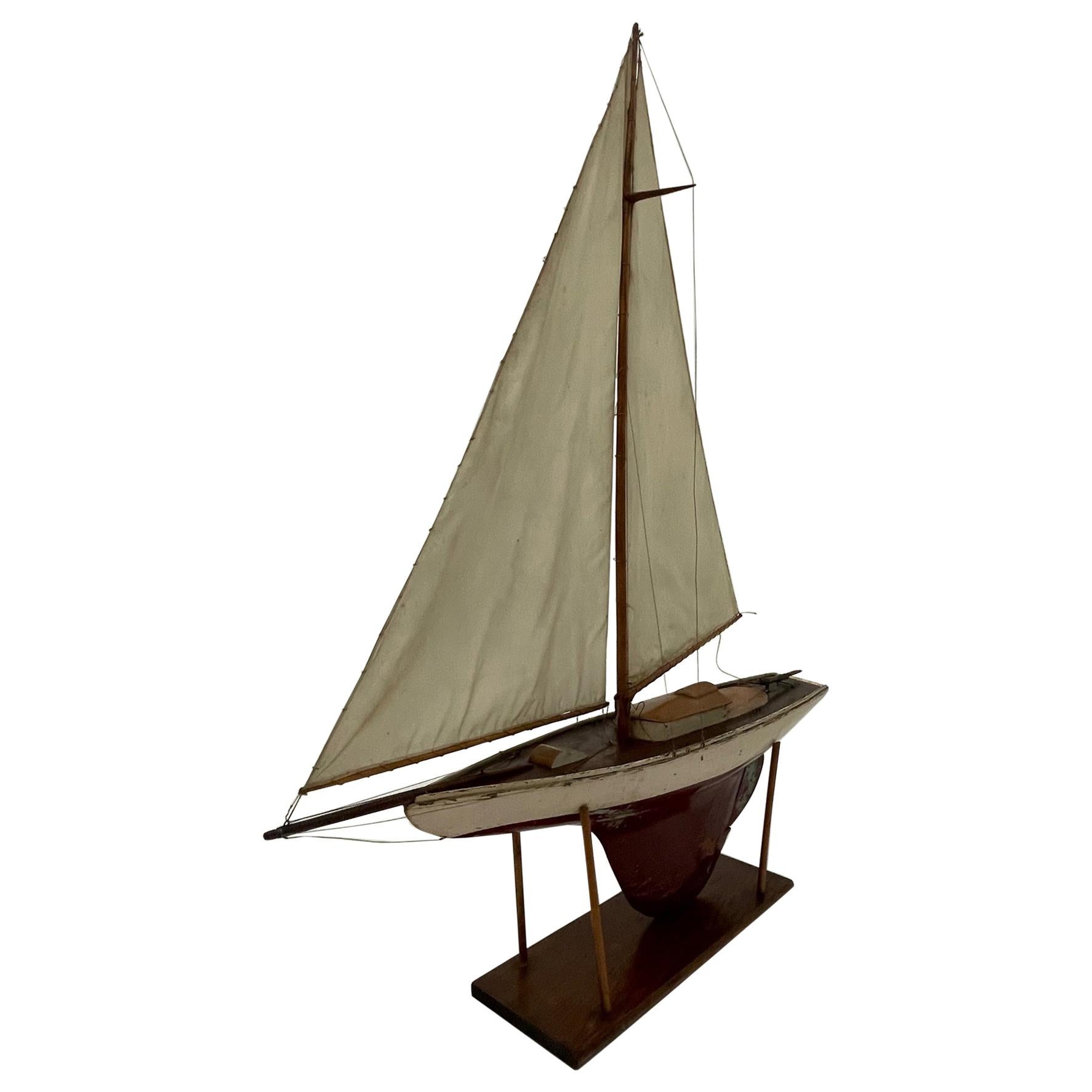 Model Sailboat of Impressive Stature and Workmanship For Sale at 1stDibs