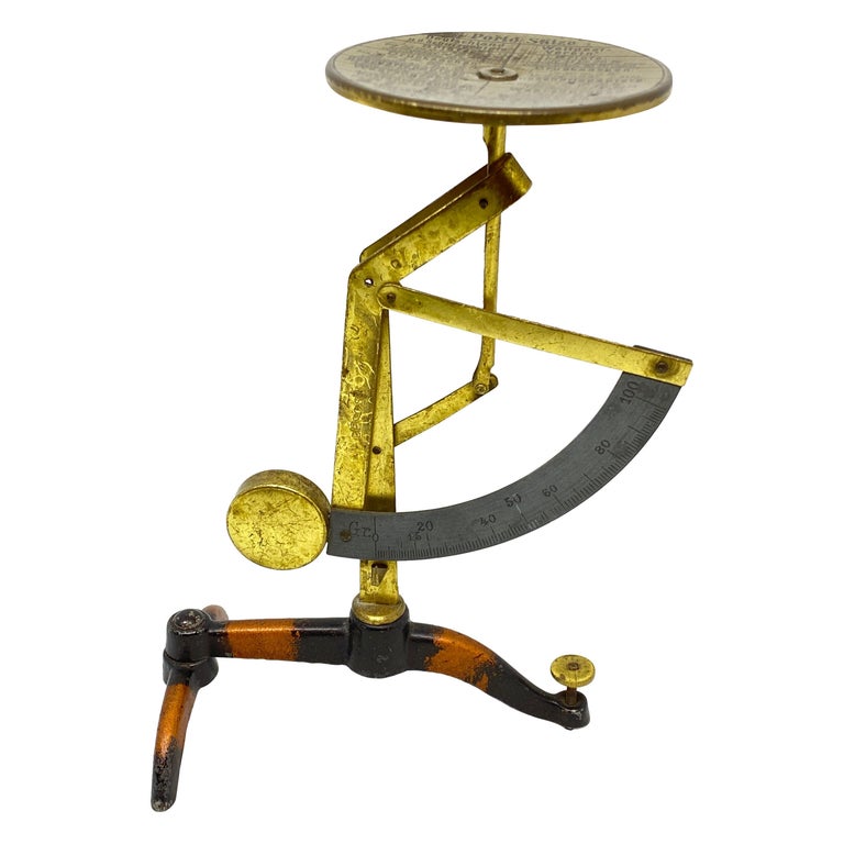 Beautiful Highly Decorative Letter Scale Antique, German, 1900s at 1stDibs