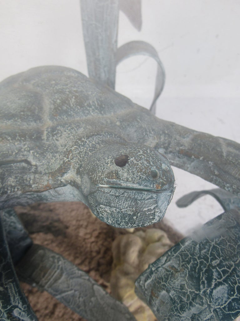 Beautiful Iron Turtle Reef Coffee Table For Sale at 1stDibs