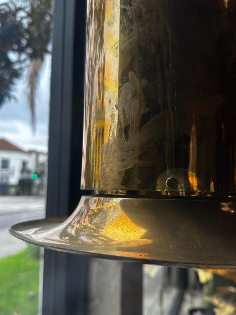 Beautiful Italian Brass Hat Pendant, 1950 For Sale at 1stDibs