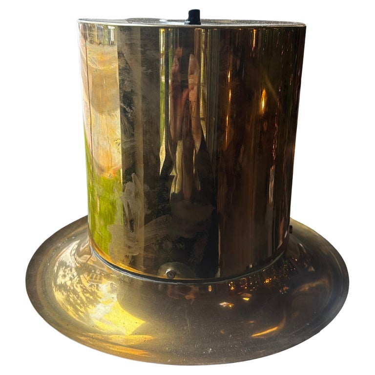 Beautiful Italian Brass Hat Pendant, 1950 For Sale at 1stDibs