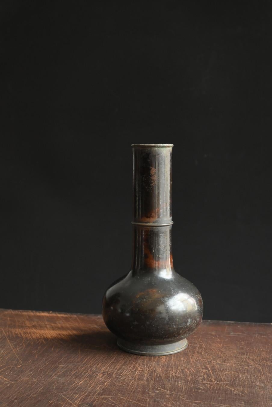 Beautiful Japanese copper vase made in the Edo period/1603-1750/Flower ...