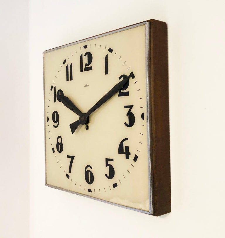 Beautiful Large Bauhaus Wall Clock at 1stDibs
