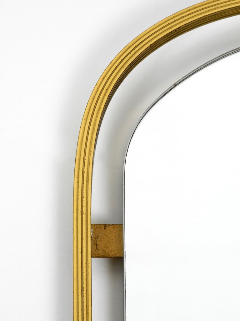 Beautiful Large Midcentury Brass Wall Mirror with a Stunning Frame at ...