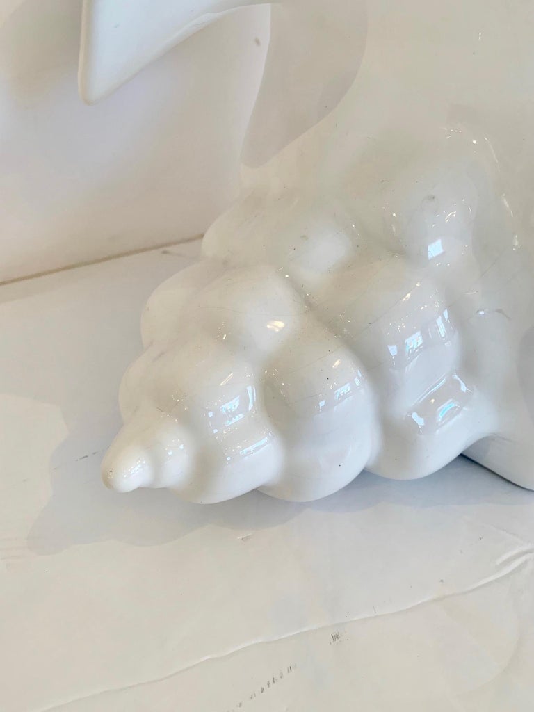 Beautiful Large Portuguese Ceramic Nautilus Shell Pottery Planter ...