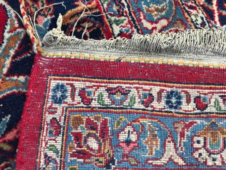 Beautiful Large Vintage Kashan Rug at 1stDibs