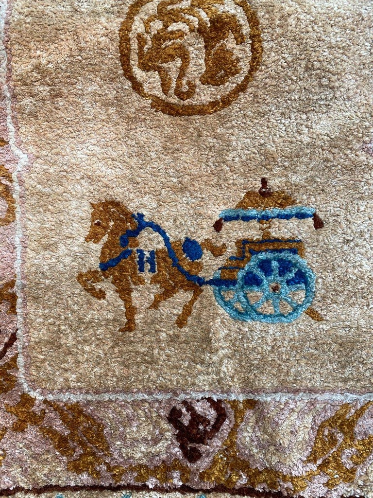 Beautiful Little Chinese Silk Rug at 1stDibs