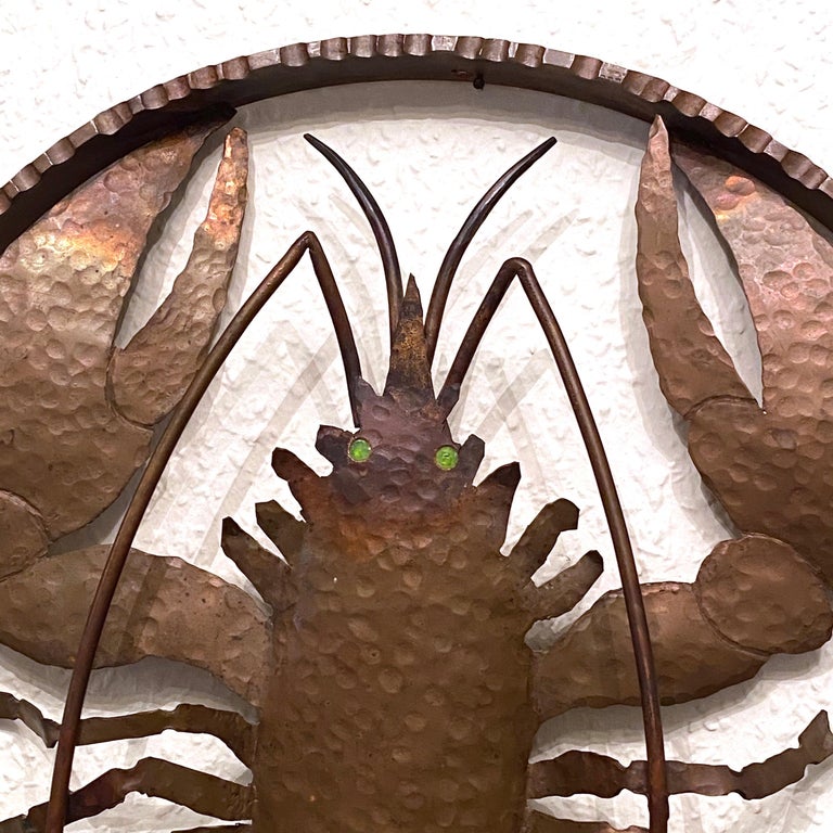 Beautiful Lobster Wall Sculpture Plaque Sign Brutalist Vintage, German ...