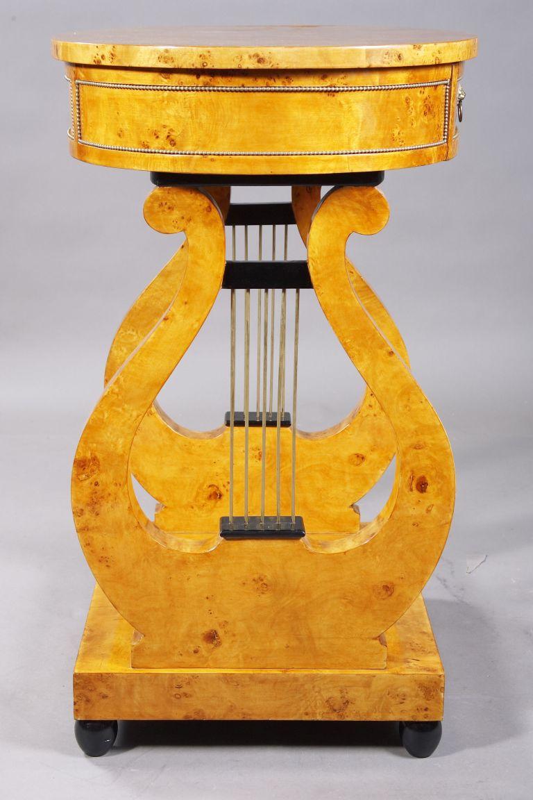 Beautiful Lyre Sewing Table in Viennese Biedermeier Style For Sale at ...