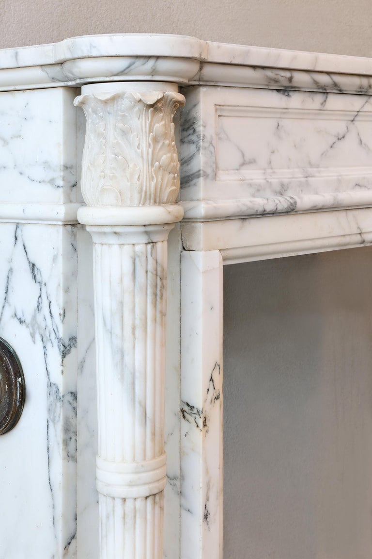 Antique Marble Fireplace | Arabescato Marble | 19th Century | Style ...