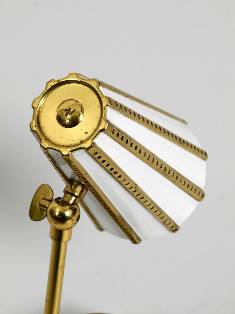 Beautiful Midcentury Brass Table Bedside Lamp with Perforated Metal ...