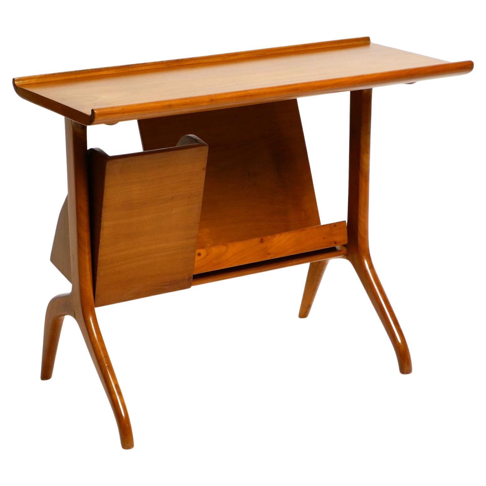 Beautiful Mid-Century Italian Coffee Table and Magazine Rack Made from ...