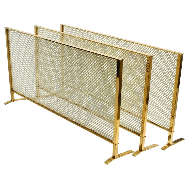 Beautiful Mid Century Radiator Covering Made of Brass and Perforated ...