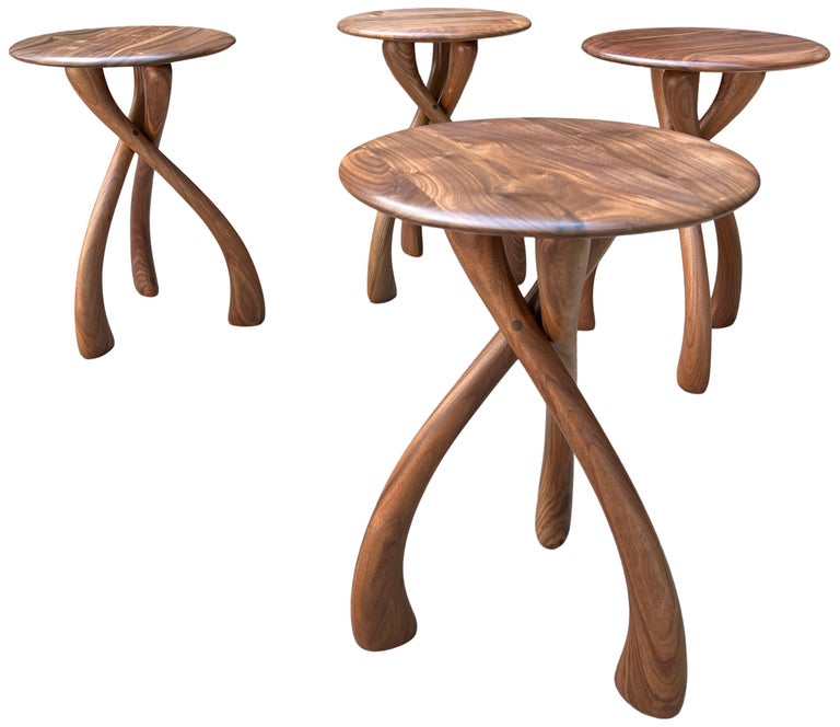 Beautiful Mid-Century Wishbone Side Tables American Studio at 1stDibs