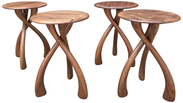 Beautiful Mid-Century Wishbone Side Tables American Studio at 1stDibs