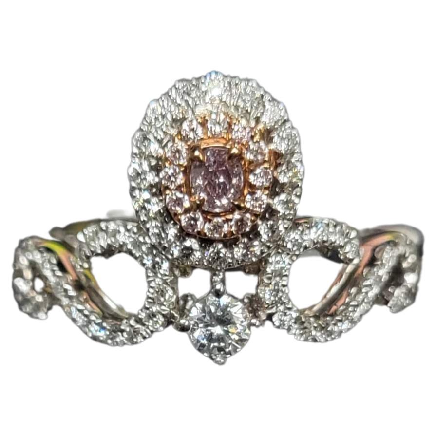 Beautiful Natural Pink Diamond Ring For Sale at 1stDibs
