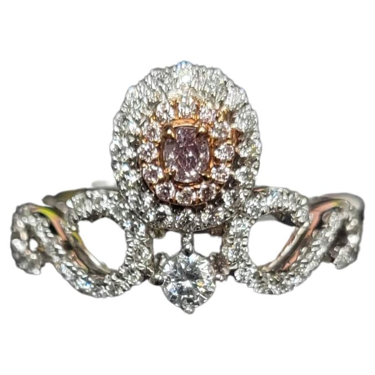 Beautiful Natural Fancy Pink Diamond Ring For Sale at 1stDibs