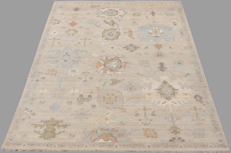 Beautiful New Oushak Design Rug For Sale at 1stDibs