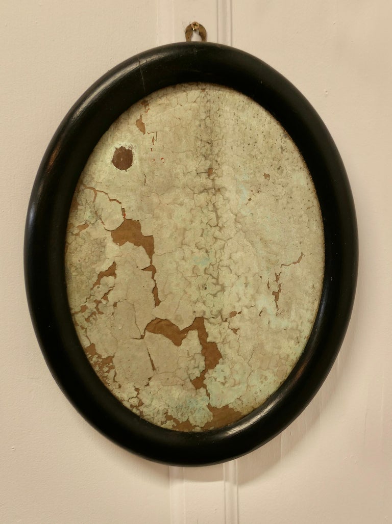 Beautiful Old 19th Century Disintegrating Oval Mirror a Wonderfull ...