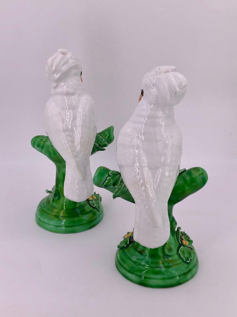 Beautiful Pair of Ceramic Decorative Parrots by Meiselman Made in Italy ...