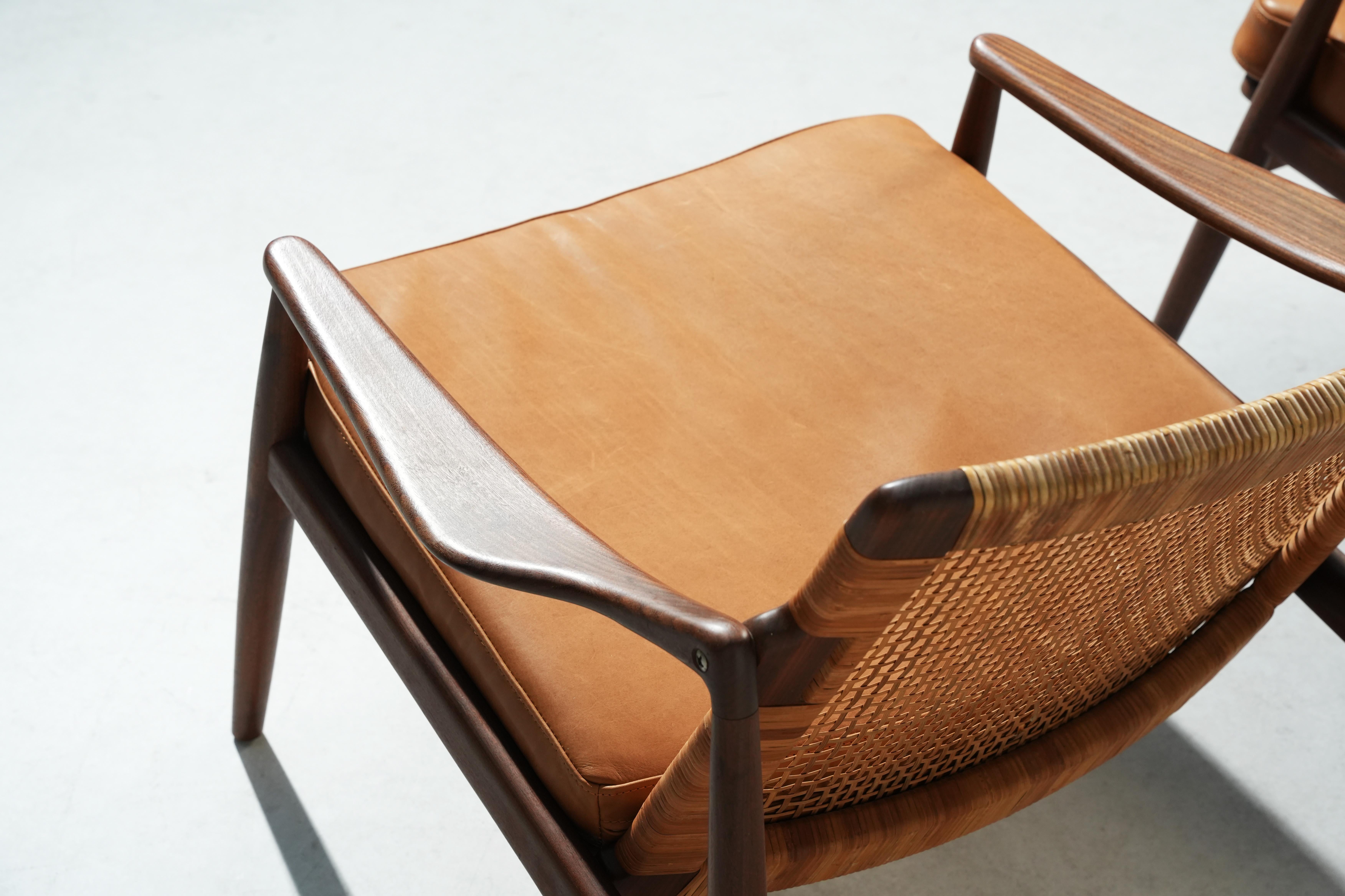 Beautiful Pair of Lounge Easy Chairs by Hartmut Lohmeyer for Wilkhahn ...