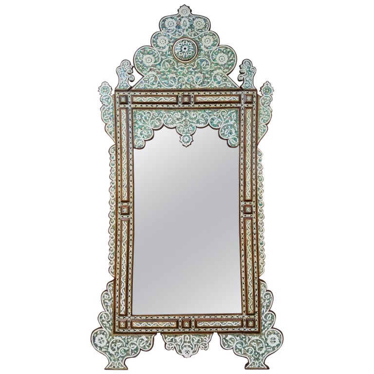 Beautiful Palatial Syrian Mirror with Mother of Pearl and Abalone at ...