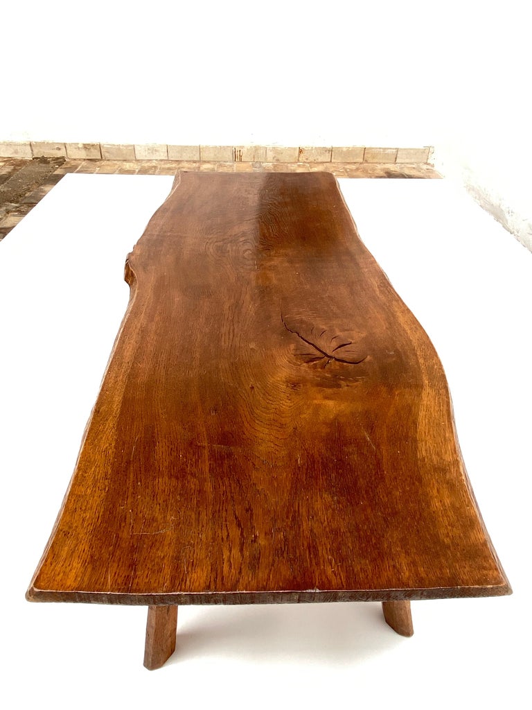 Beautiful Patinated Rustic Oak Tree Trunk Coffee Table, The Netherlands ...