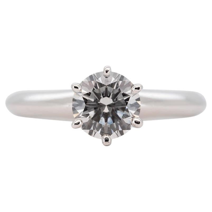 Beautiful Platinum Ring with 0.74 ct Natural Diamonds- Tiffany and Co ...