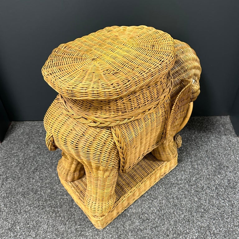 Beautiful Rattan Wicker Elephant Side Table, France, 1960s For Sale at ...