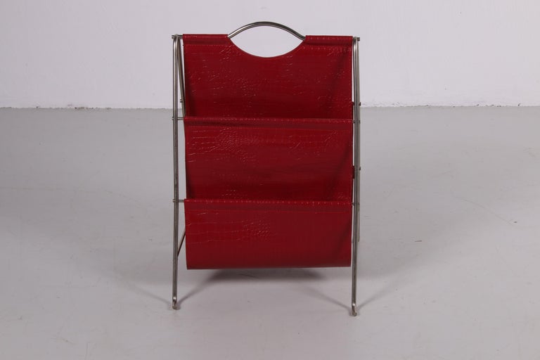 Beautiful Red Warehouse Rack from the 1960s For Sale at 1stDibs