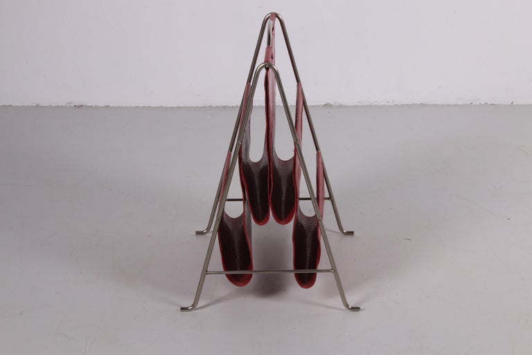 Beautiful Red Warehouse Rack from the 1960s For Sale at 1stDibs