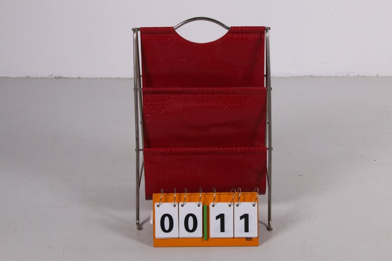 Beautiful Red Warehouse Rack from the 1960s For Sale at 1stDibs