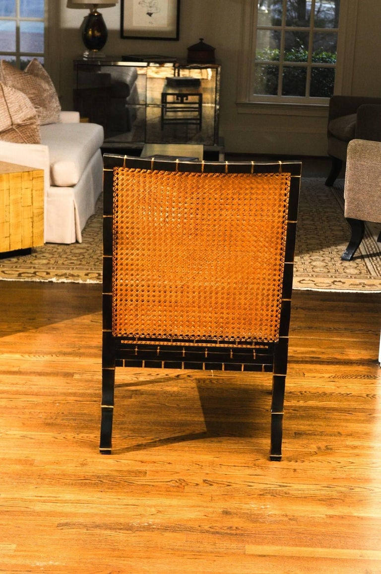 Beautiful Pair of Large Scale Double-Sided Cane Club Chairs - 2 Pair ...