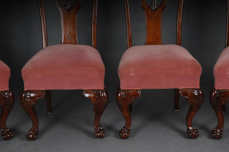 Beautiful Set of 4 English Baroque Chairs, circa 1880 For Sale at 1stDibs