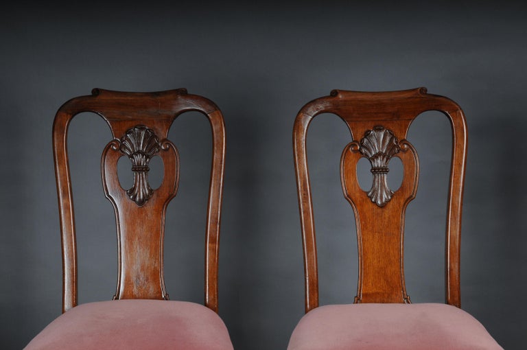 Beautiful Set of 4 English Baroque Chairs, circa 1880 For Sale at 1stDibs