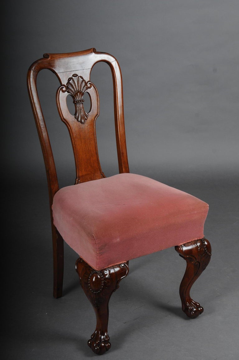 Beautiful Set of 4 English Baroque Chairs, circa 1880 For Sale at 1stDibs