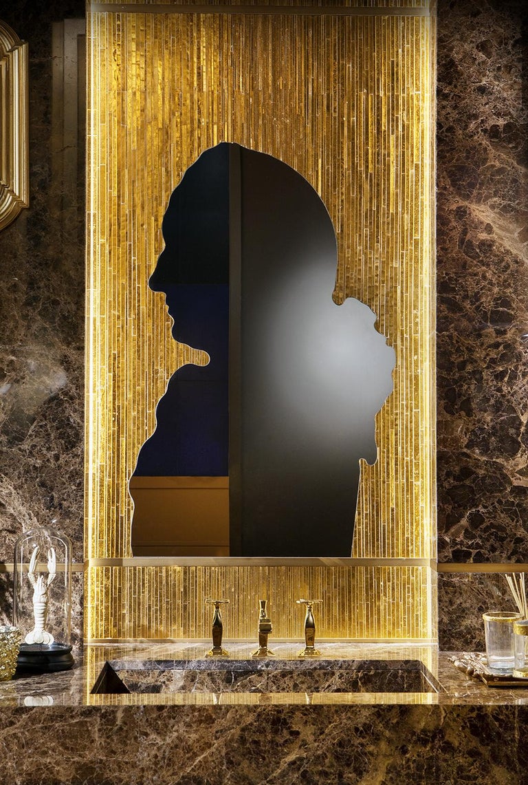 Beautiful Shaped Extra Clear Mirror Milord For Sale at 1stDibs