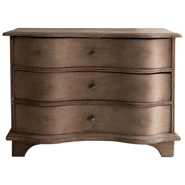 Beautiful Simple Swedish 18th Century Baroque Commode Galbée in Oak at ...