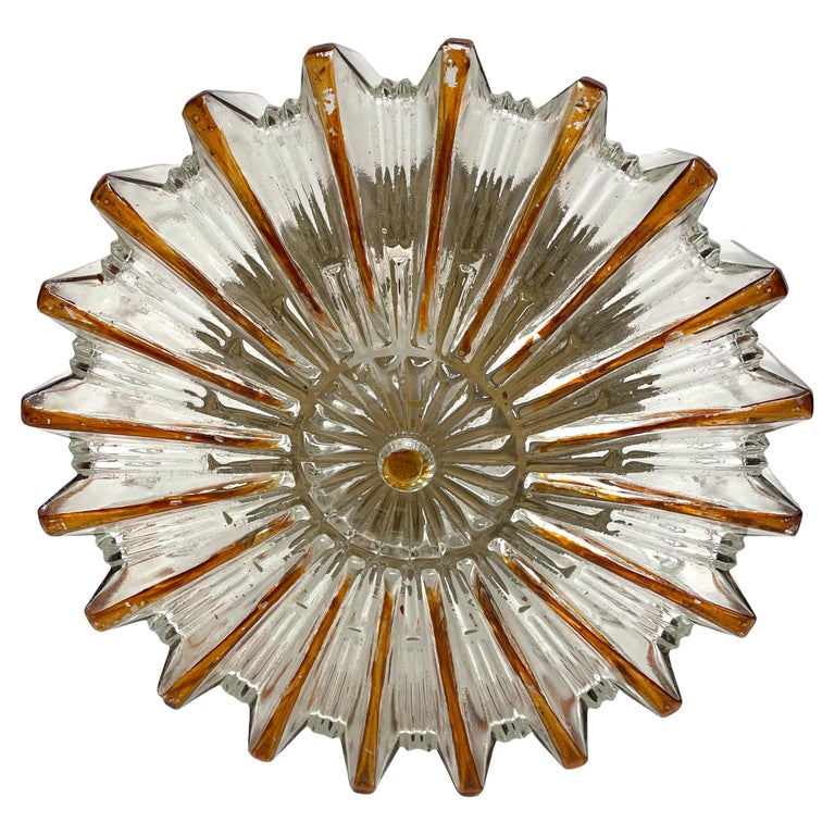 Beautiful Starburst Pattern Limburg Flush Mount Ceiling Light, 1970s at ...