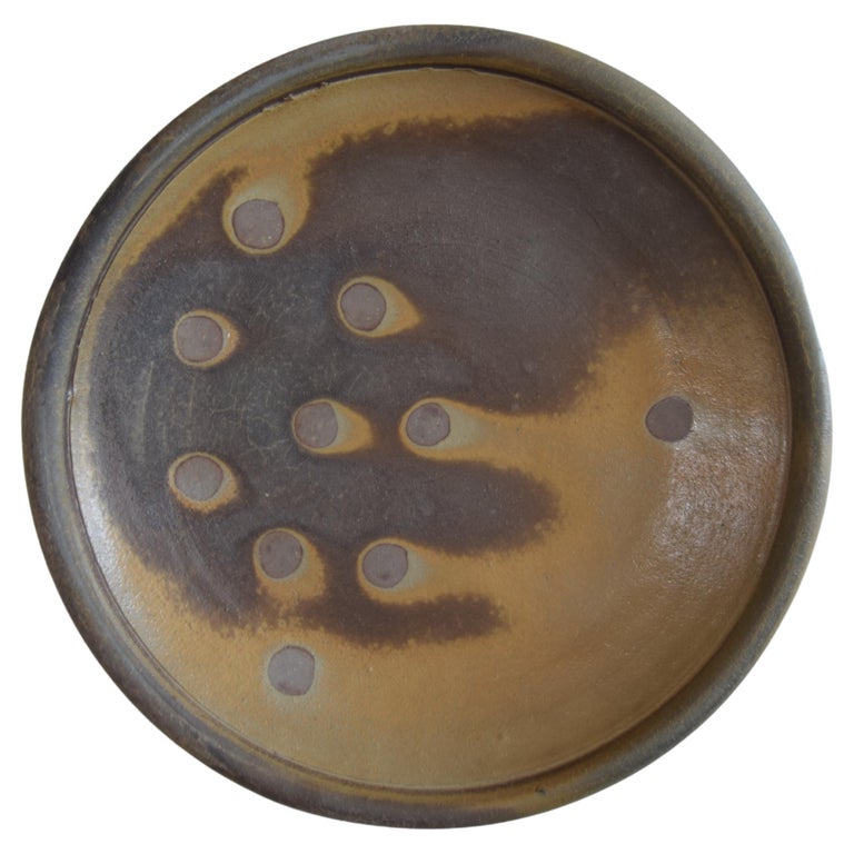 Beautiful Studio Pottery Charger For Sale at 1stDibs