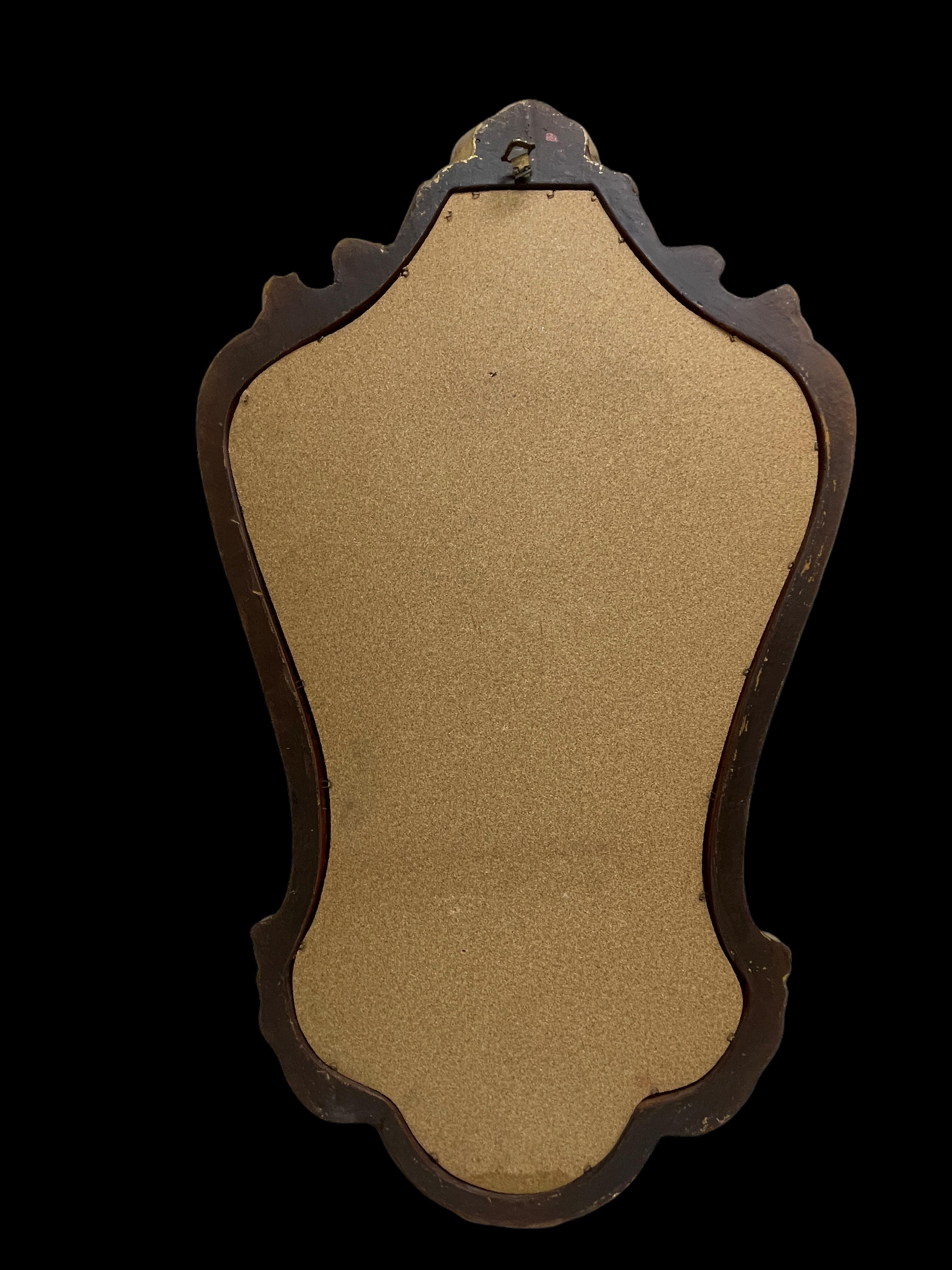 Beautiful Stunning Gilded Tole Toleware Mirror Vintage, Italy, 1950s ...