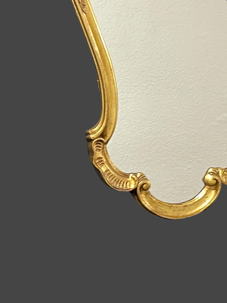 Beautiful Stunning Gilded Tole Toleware Mirror Vintage, Italy, 1950s ...