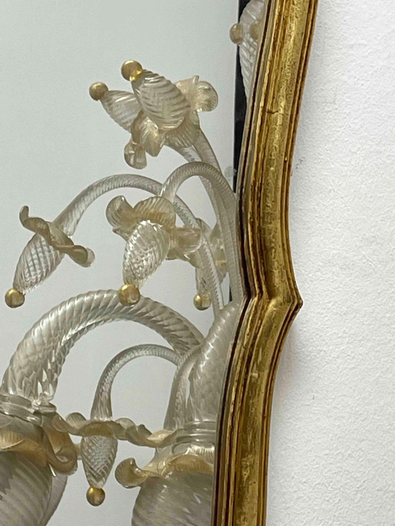 Beautiful Stunning Gilded Tole Toleware Mirror Vintage, Italy, 1950s ...