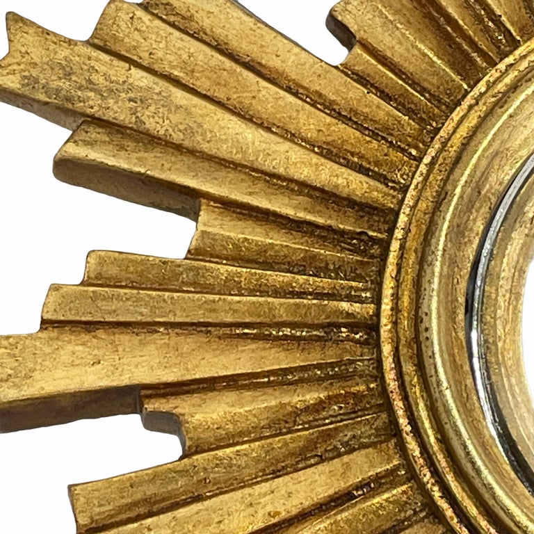 Beautiful Sunburst Starburst Convex Mirror Composition, German, circa ...