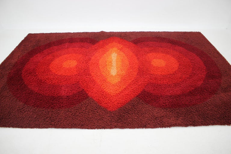 Beautiful Swiss Midcentury Scandinavian Ege Rya Carpet / Rug, 1970s at ...