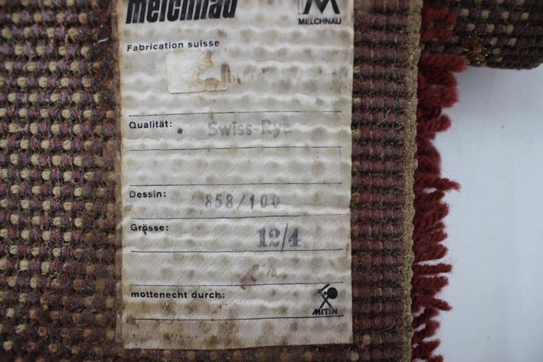 Beautiful Swiss Midcentury Scandinavian Ege Rya Carpet / Rug, 1970s at ...